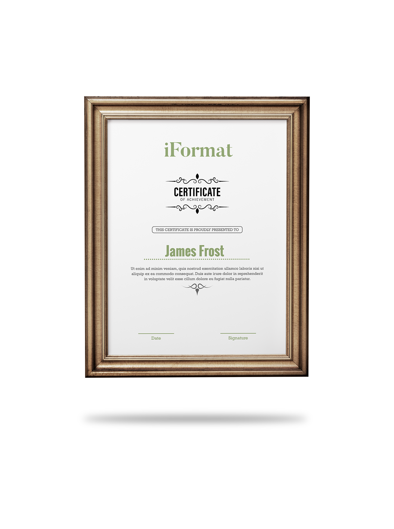 certificate – iFormat